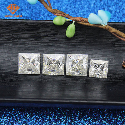 Excellent princess cut 8mm 2 carat jewelry diamond moissanite best price wholesale