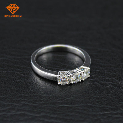 Forever brilliant star cut 1 carat moissanite for 14K gold white diamond ring
