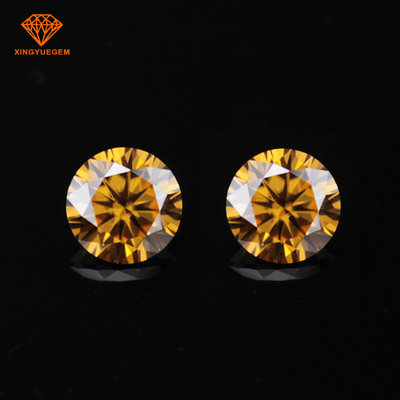 China forever 2.5 carat brown diamond color synthetic moissanite gem stone