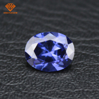 Wuzhou factory wholesale tanzanite oval shape synthetic cubic zirconia stone