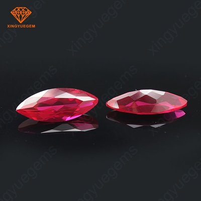 wholesale jewerly marquise shape 5# ruby loose gemstone for diamond rings