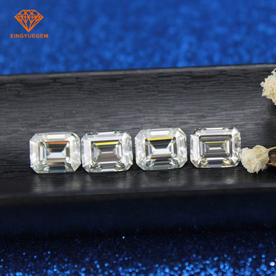 Cheapest price 8mm 2CT loose gem stones GH color emerald fancy cut lab created moissanite diamonds