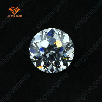 Wuzhou factory direct sale aaa good quality white cubic zirconia with round diamond cut
