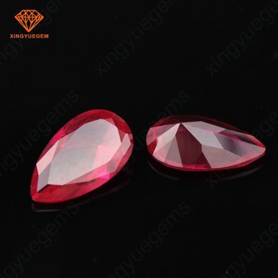Red garnet color ruby Tear drop shape aaa ruby gemstone for diamond