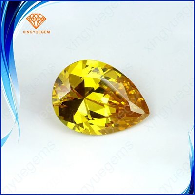 Artificial cz gemstone pear shape red garnet aaa cubic zirconia diamond price