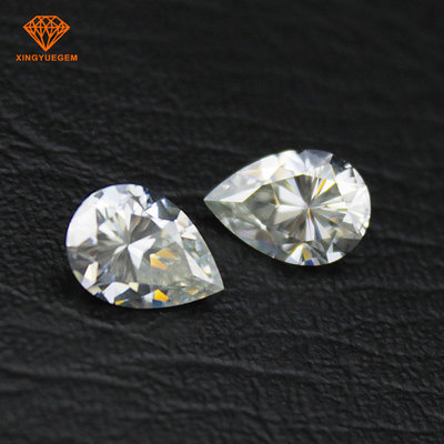 Pear shape synthetic diamond VVS clarity GH clear white color moissanite diamond