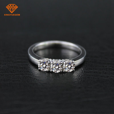Forever brilliant 1 carat 14k gold white moissanite diamond ring, jewelry engagement ring