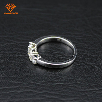 Forever brilliant 1 carat 14k gold white moissanite diamond ring, jewelry engagement ring