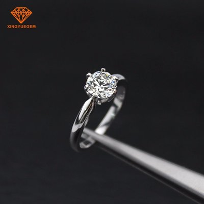 Classic 1 carat 14k 18k gold moissanite diamond engagement rings for ladys