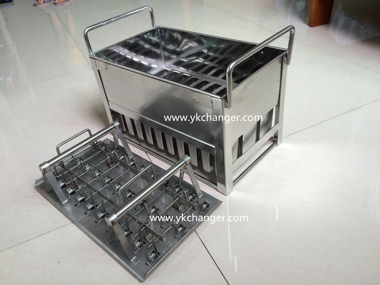 China stainless steel ice cream mold ice cream molds set with stick holder supplier