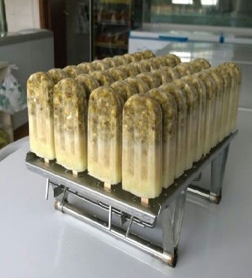 Manual ice cream mould set stainless steel with stick holder extractor commercial use supplier
