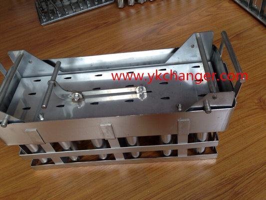 Stainless steel basket mold italian type freezer tank channel mold for ice cream gelato stick holder supplier
