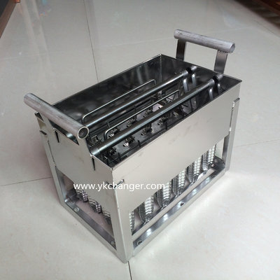 Stainless steel basket mold italian type freezer tank channel mold for ice cream gelato stick holder supplier