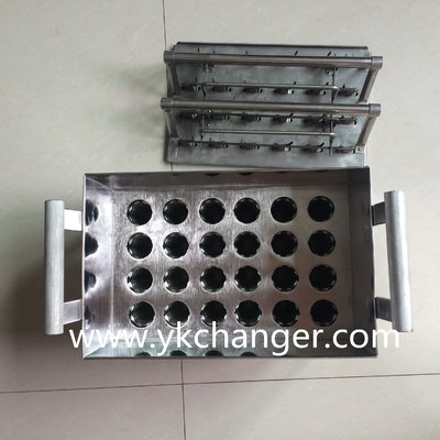 Stainless steel basket mold italian type freezer tank channel mold for ice cream gelato stick holder supplier