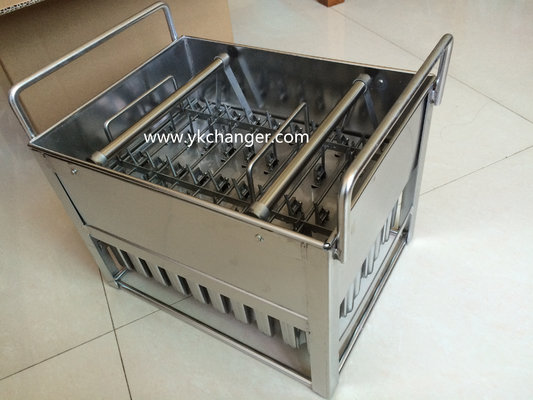 Basket ice lolly mold stainless steel ice pop mold high quality with stick holder 40pieces supplier