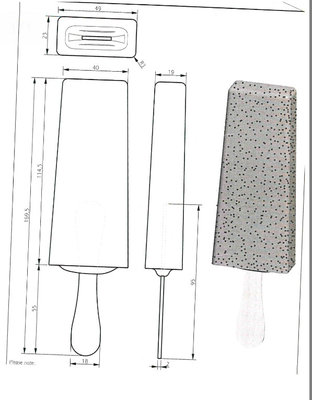 Ice pop mold Mexicana paletas formas 105ml on sales promotion 88USD per set supplier