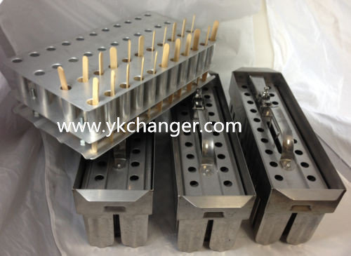 Moulds ice cream ice lolly popsicle ice pop frozen moulds stainless steel box with extractor custom design supplier