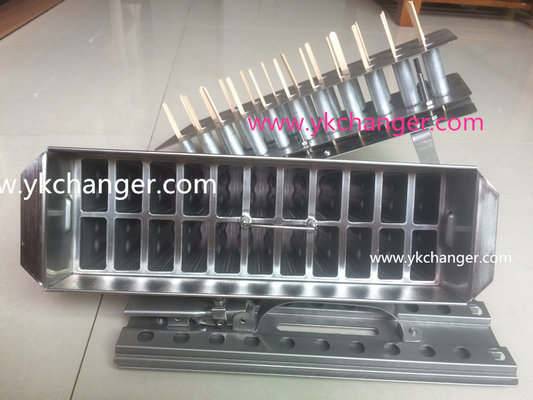 Ice pop mold stainless steel ice forming mould 2x11 22cavities 90ml megamix ataforma type fit Finamac turbo 8 supplier