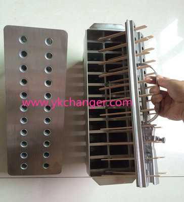 Ice pop mold stainless steel ice forming mould 2x11 22cavities 90ml megamix ataforma type fit Finamac turbo 8 supplier