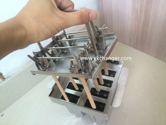 Stainless steel ice lolly moulds DIY home use food grade high quality 8pieces each time with stick holder supplier