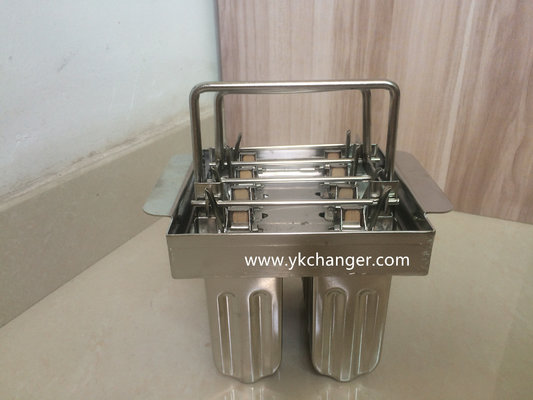 Ice pop molds DIY home use stainless steel food grade high quality 8pieces each time with stick holder supplier
