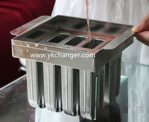 Ice pop molds DIY home use stainless steel food grade high quality 8pieces each time with stick holder supplier