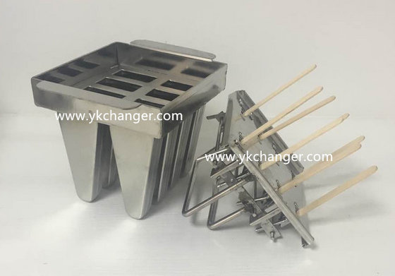 Ice pop molds DIY home use stainless steel food grade high quality 8pieces each time with stick holder supplier