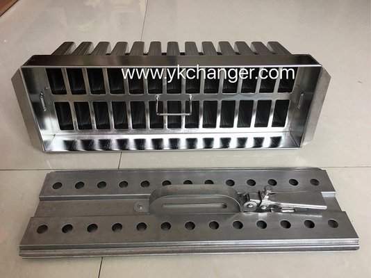 Paletas ice cream popsicle molds stainless steel 2x13 26mold 123ml with plain stick extractor 85USD per set hot sale supplier