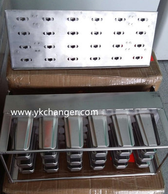 Frozen ice pop freeze molds set stainless steel italian type 4X6 commercial use high quality including stick extractor supplier