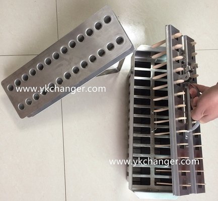 Top quality ice cream moulds 2X13 123ml mich with helix stick holder stick aligner plasma robot welding supplier