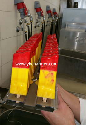 Stainless steel popsicle molds manfacture customized shape 2x13 26cavities 94ml including stick extractor commercial use supplier
