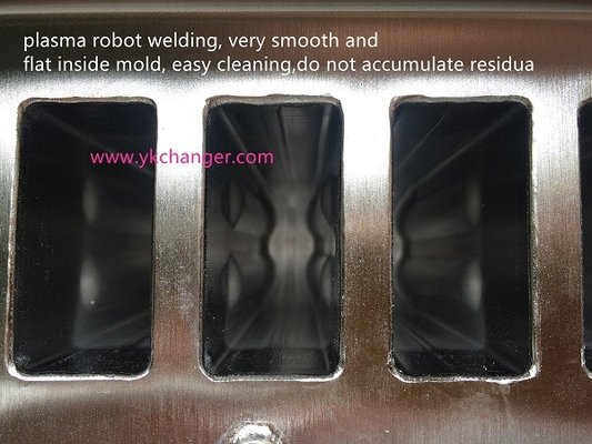 Stainless steel mold ice lolly popsicle 2x14 63ml brida ataforma type with plain stick holder high quality supplier