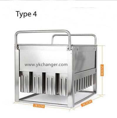 Stainless steel ice lolly moulds high quality plasma robot welding 40pieces with stick holders hot sale 99USD per set supplier