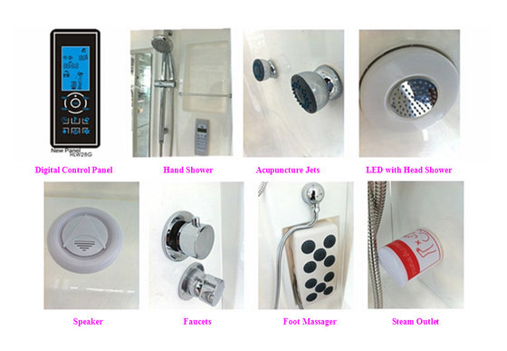 Monalisa M-8218(R/L) dry saunas wet steam shower sauna enclosure multi functional sauna cabin shower wet steam room