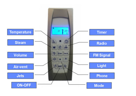 Monalisa M-8232 shower and steam room with bathtub shower steam enclosure luxury acupuncture shower steam cabin