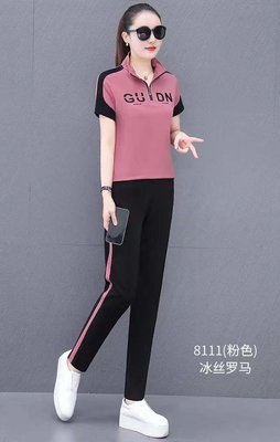 Monisa lady summer sports leisure colorful suit with short sleeves /sports casual wear / fitness suits / suit women s