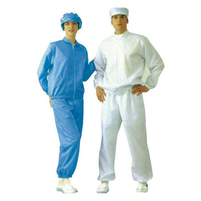 Anti indumenti statici dei prodotti ESD di industria chimica con i pantaloni degli abiti da lavoro e della camicia