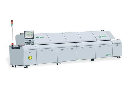 Forno di riflusso di KTR-800 SMT, linea di produzione di SMT controllo quantitativo dell'azoto pieno