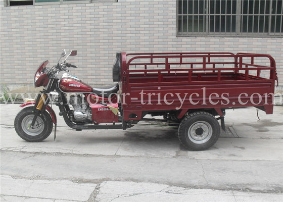 Professional Manul Clutch 3 Wheel Cargo Motorcycle >30 ° Climbing Capacity