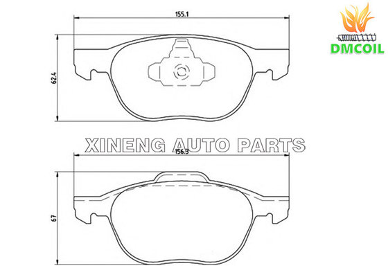 2.2 Kg Custom Auto Brake Parts Abrasion Resistance For Various Type Car