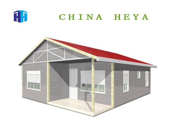 Three Bedroom Prefab House Villa Customized Size Easy Construction