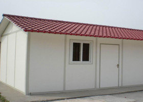 ASA Sandwich Panel Steel Frame Prefabricated Houses , Prefab Eco Homes Rustproof