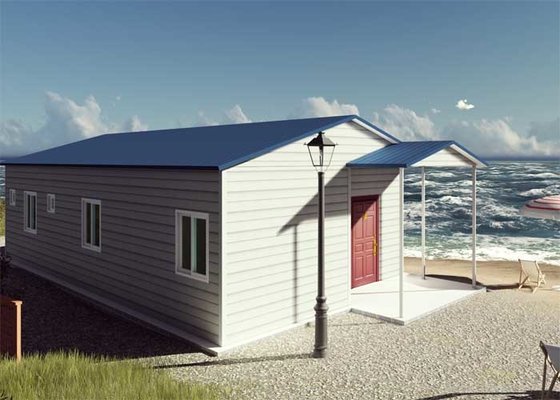 Commercial Foam Sandwich Panel Prefab House With One Bedroom 10 Square Meter