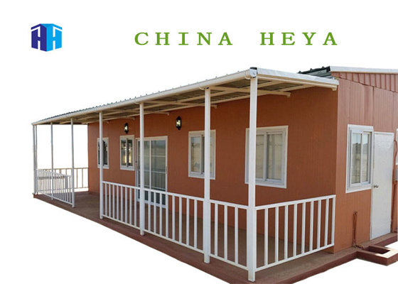 Flat Pack Custom Built Sandwich Panel Prefab House With Durable Steel Frame