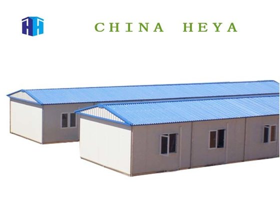 Earthquake Proof Prefab Camp Houses Steel Structure Movable Easily Transported