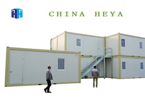 Hurricane Proof Double Storey Prefab Houses 20ft Temporary Modular Buildings