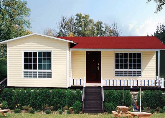 Termite Proof Prefab 2 Bedroom House , Metal Modular Homes Aluminum Windows