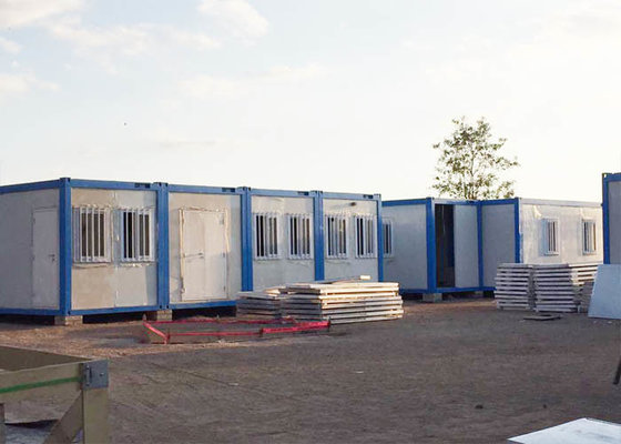 Prefabricated 40 Ft Flat Pack Container House On Construction Sites Waterproof