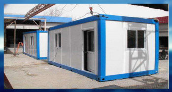 Flat Pack Movable Prefab House / Customized Prefab Shipping Container Homes