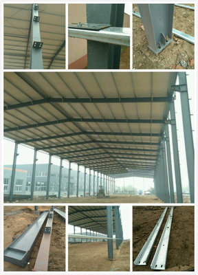 Multi - Storey Quick Build Metal Warehouse Buildings , Prefabricated Steel Warehouse